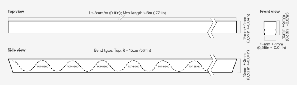 Atlantis G2 white Outdoor IP67 flexible LED light strips | HOLECTRON