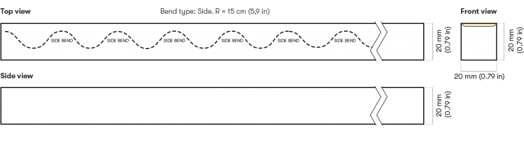Flexible LED strips for linear LED lighting