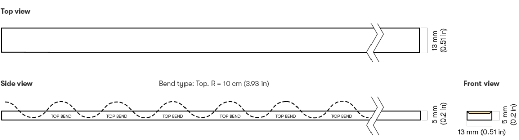Flexible LED strips for linear LED lighting